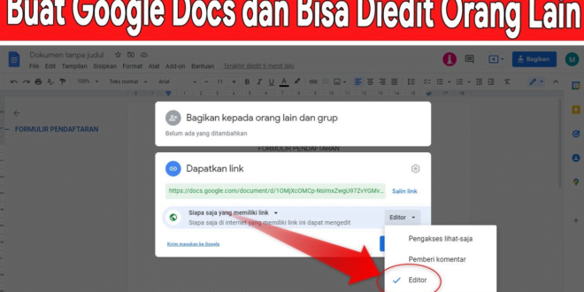 Cara Membuat Google Docs Bisa Diedit Semua Orang | Lidah Tekno