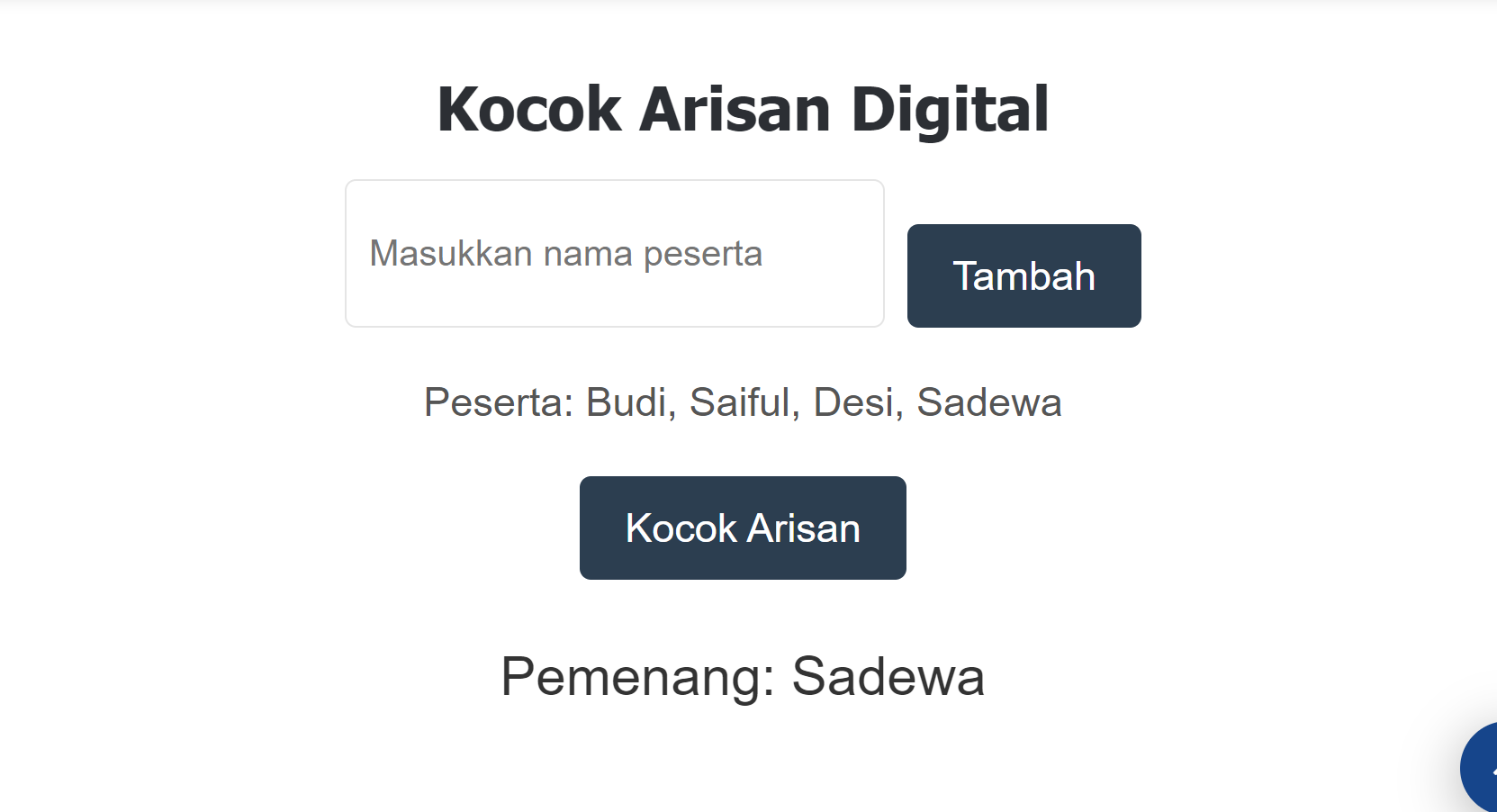Kocok Arisan Digital | LidahTekno